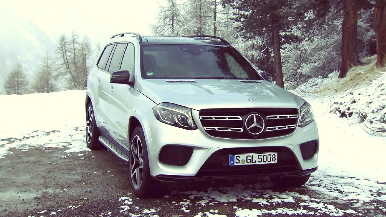 Mercedes GLS 500 4MATIC Iridium Silver - Winter Drive - YouTube