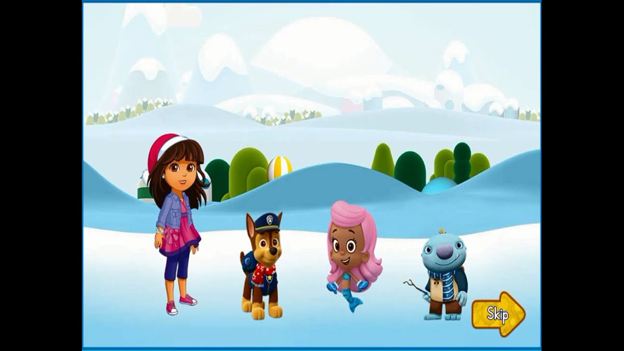 [New] Nickjr Holiday Party Dora The Explorer,Paw Patrol,Bubble Guppies ...