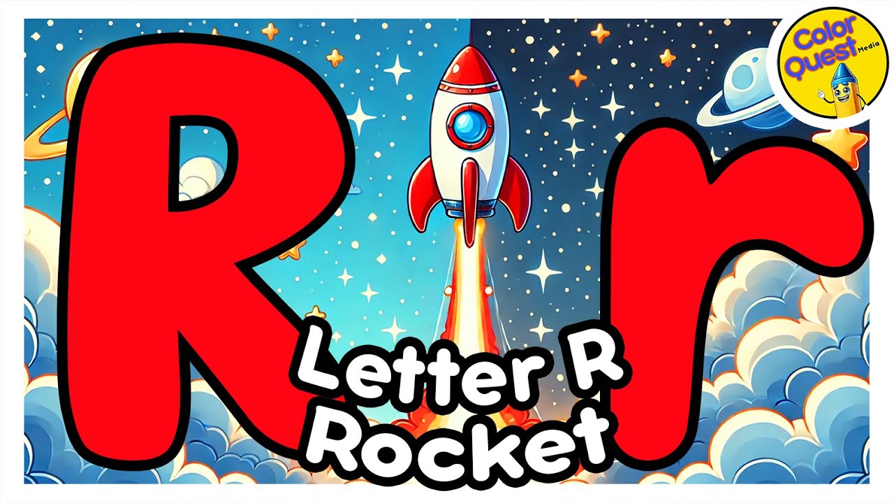 Take Off In a Rocket! ABC Alphabet Song for Kids! Learn Letter R for ...