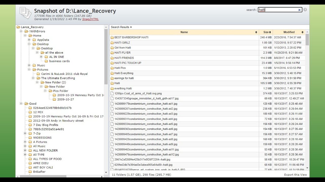 How to view a file list by Data Recovery Guru - YouTube