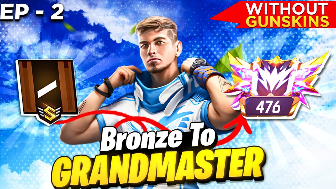 Bronze To Grandmaster 🔥 In New ID | No Gun Skin Challenge | Solo Vs Duo ...
