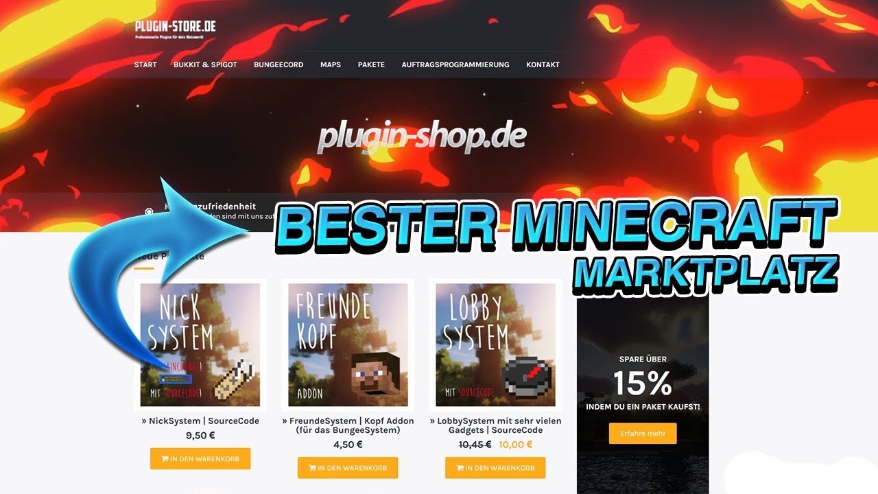 Minecraft Plugin Shop | Auftragsprogrammierung | Maps & Plugins kaufen ...