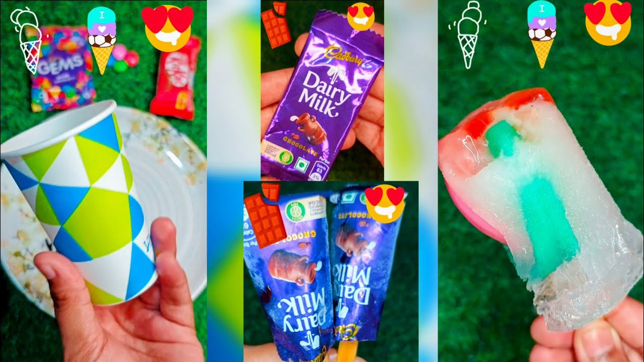 Mazelo Candy 🍬 Icecream🍭🍧😋| Dairy milk🍫 Icecream| How to make Icecream ...