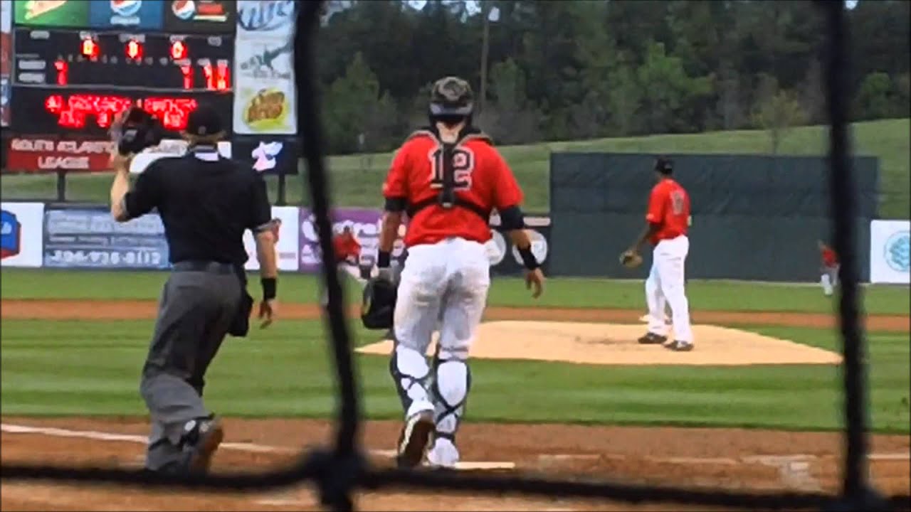 Kannapolis RHP Euclides Leyer vs. Delmarva CF Greg Lorenzo, 4.15.13 ...