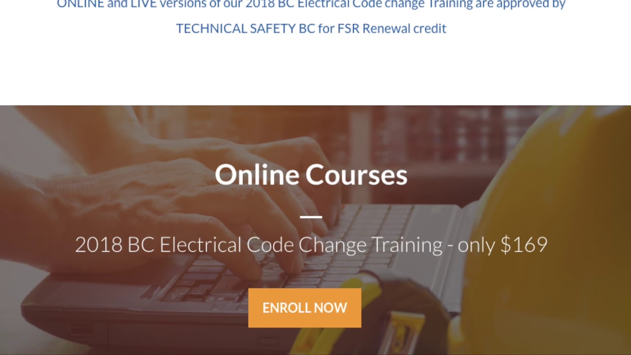 Renew your Electrical FSR certification with SparkBC's Online Code ...