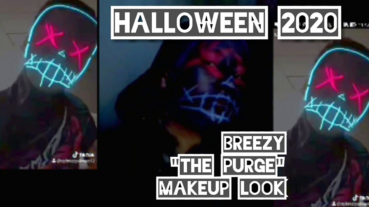 Halloween 2020 Breezy "The Purge" Makeup Look //ArtofMaJoy - YouTube