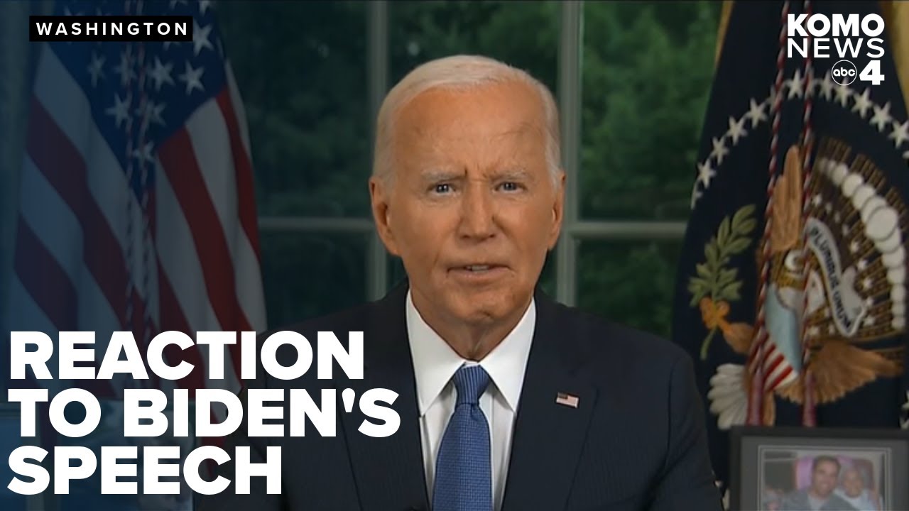 Initial reaction to President Joe Biden's address to the American ...