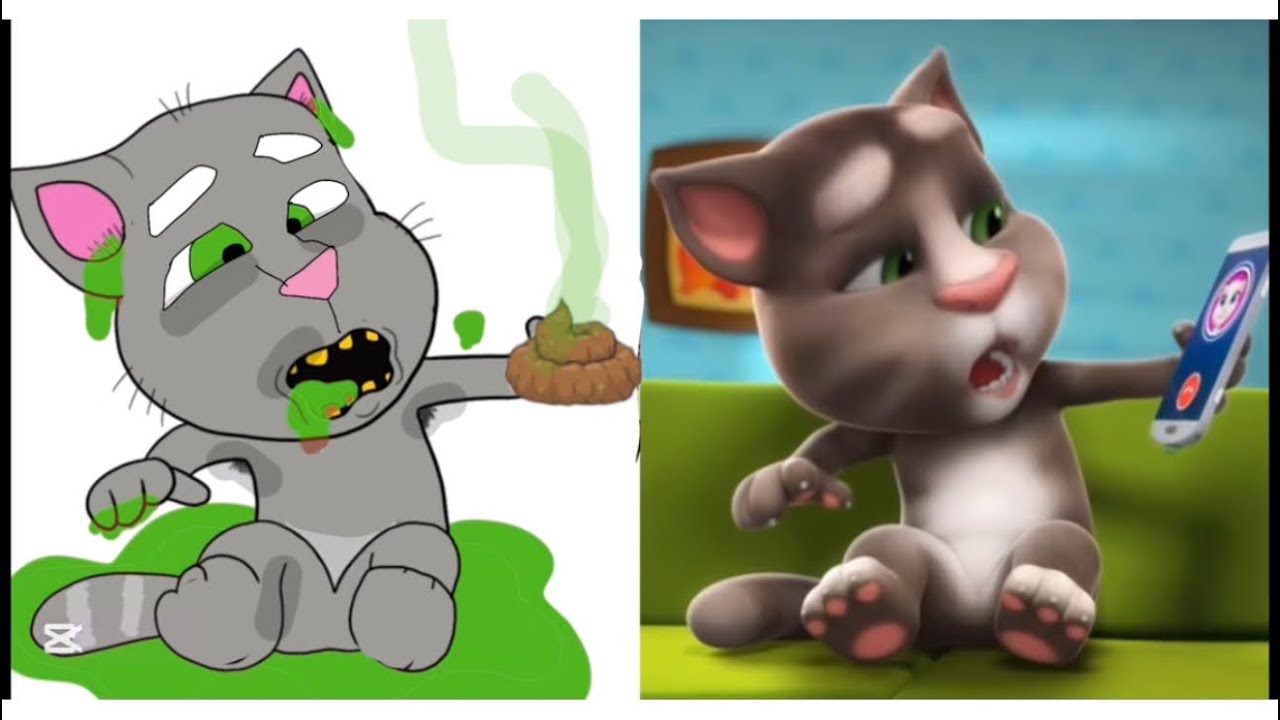 Laugh with My Talking Tom 2 Funny Drawing Meme -Try not To laugh 😂 ...