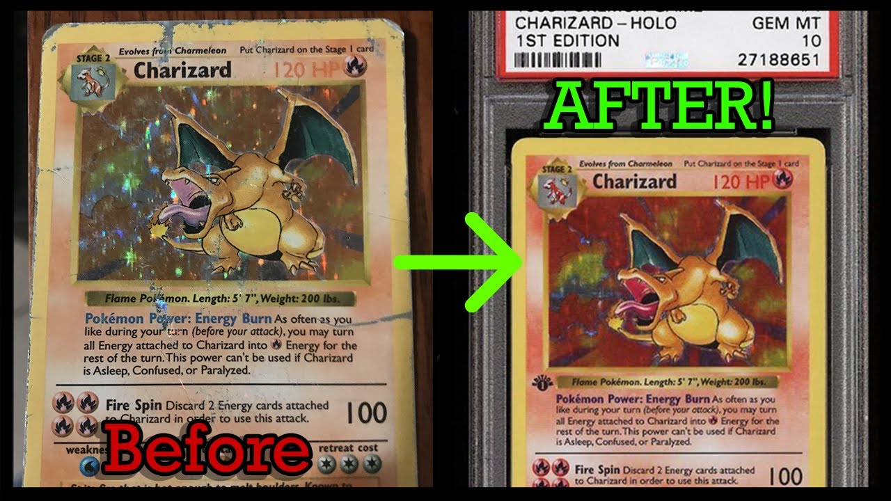 How To Restore VINTAGE Pokemon Cards! - YouTube