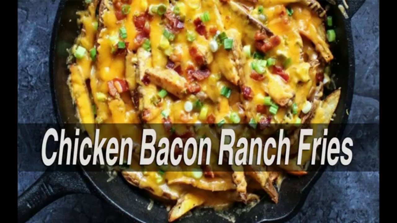 How To Make Chicken Bacon Ranch Fries - YouTube