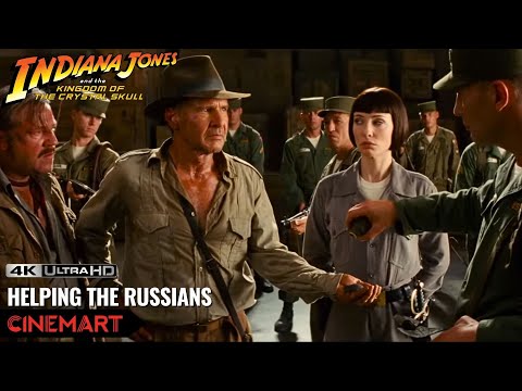 INDIANA JONES AND THE KINGDOM OF CRYSTAL SKULL (2008) | Helping the Russians Scene 4K UHD