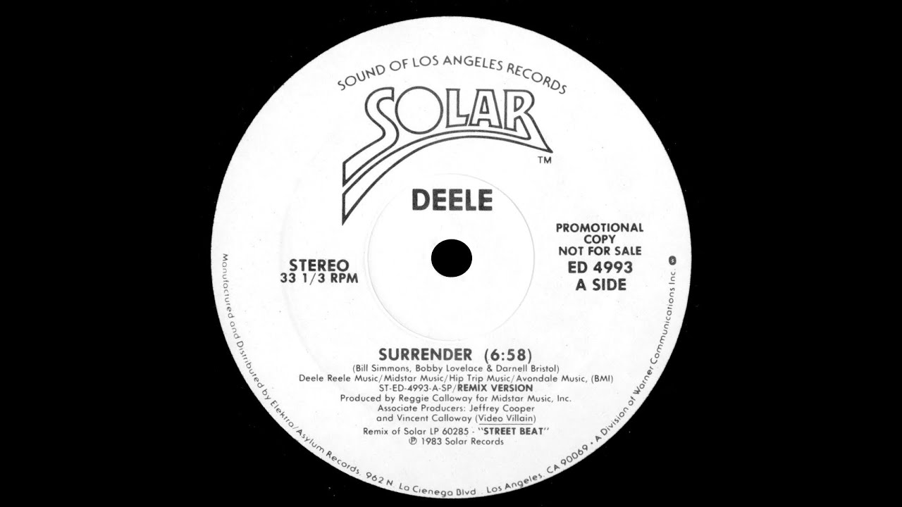 Deele - Surrender - Remix Version '83 - YouTube