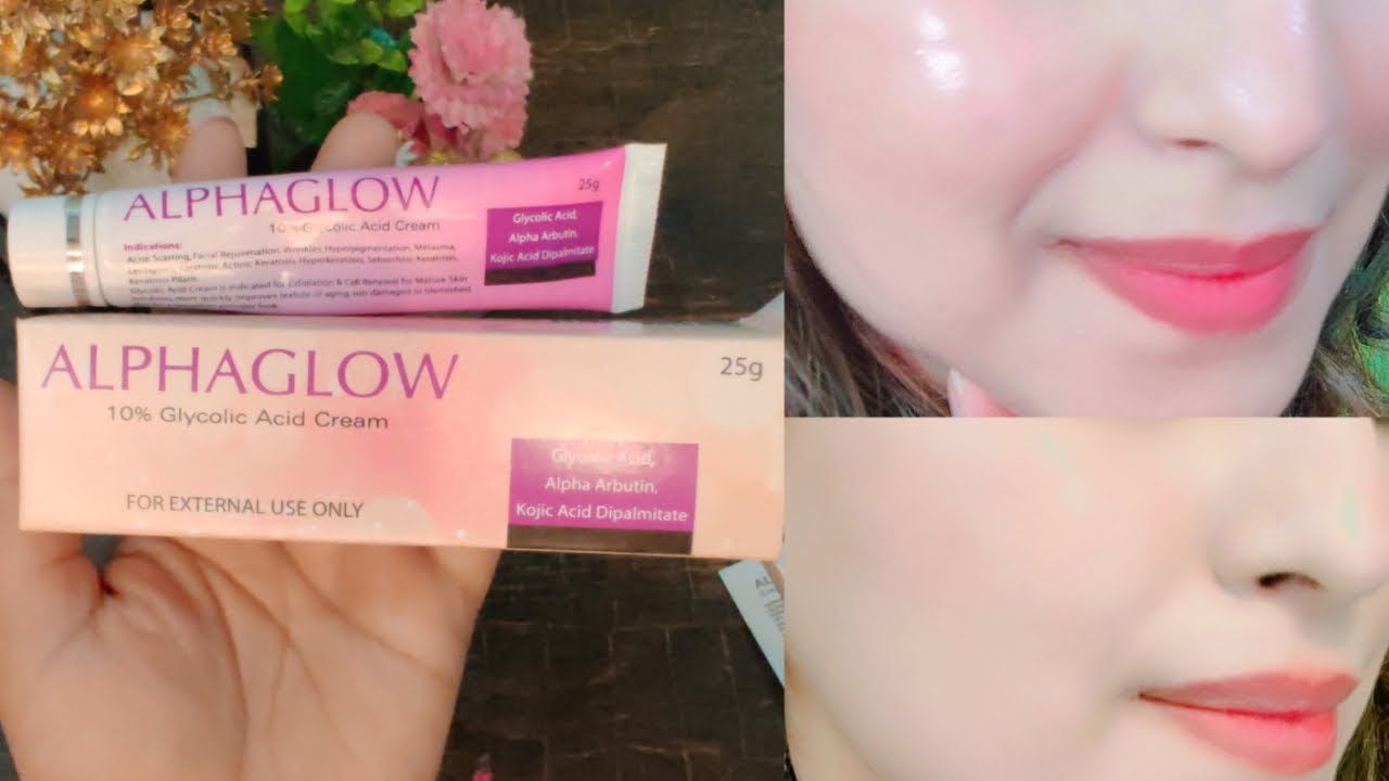 Kojic acid cream 😱 |Glycolic acid cream |Alpha glow skin whitening ...