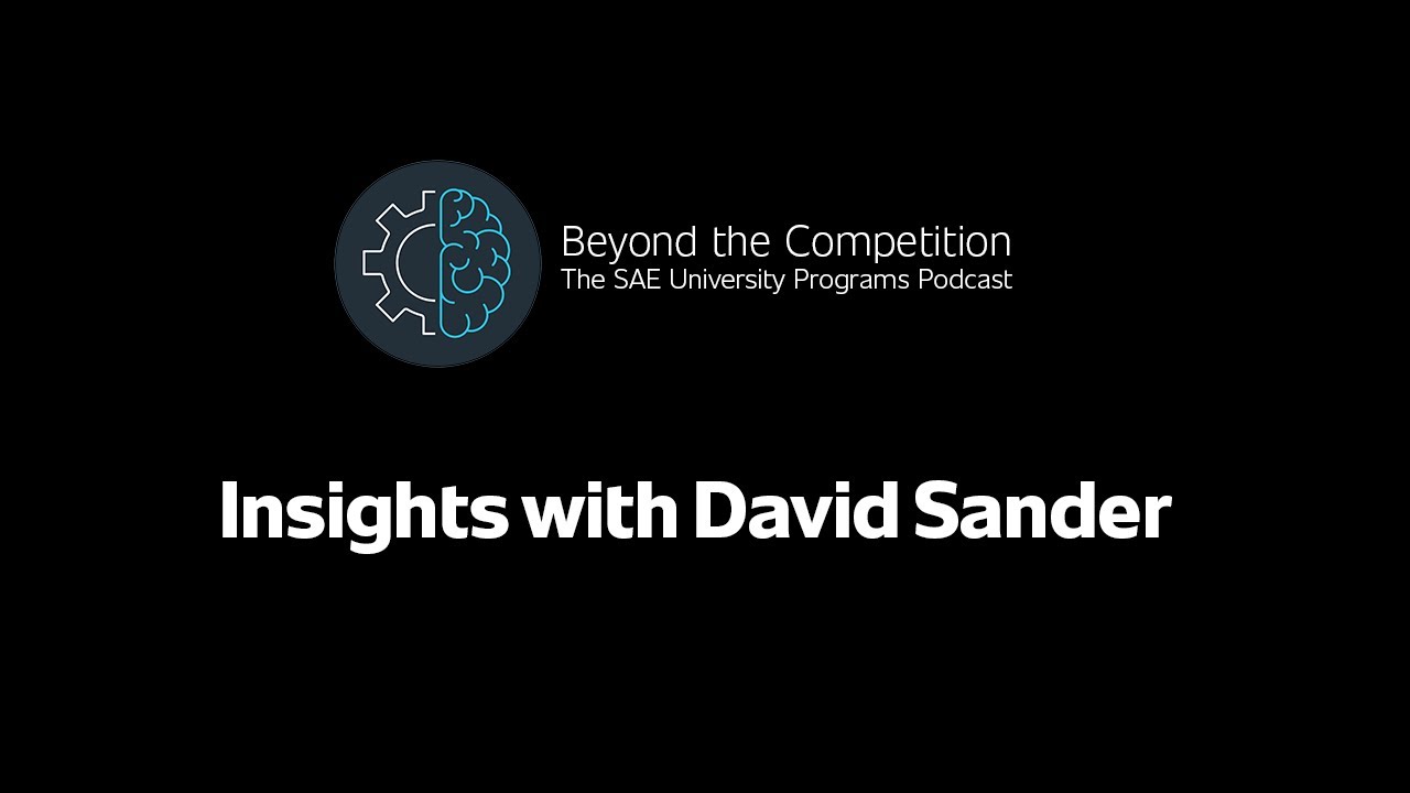 Beyond the Competition: Insights with David Sander - YouTube