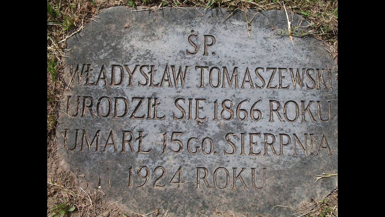 Brian Tomaszewski describes the grave of Władysław Tomaszewski (8 ...