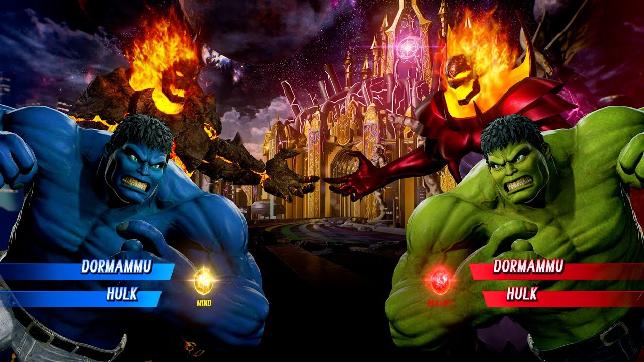 DORMAMMU & BLUE HULK VS RED DORMAMMU & HULK - Marvel vs Capcom Infinite ...