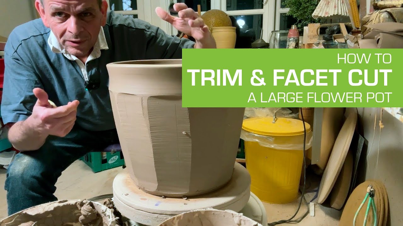82. Trim & Facet Cut Large Flower Pot - YouTube