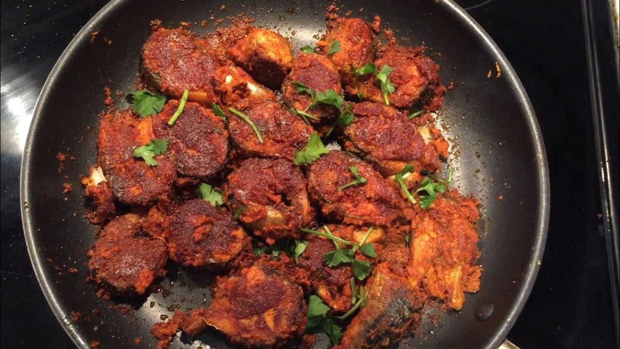 Vanjaram vepudu/king fish fry - YouTube