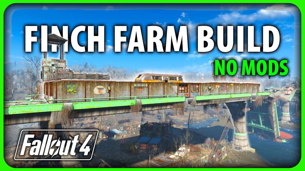 Fallout 4 - Rebuilding Finch Farm (Minutemen Fort) - YouTube