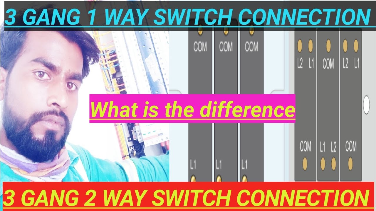 What is the difference 3 GANG 2 WAY SWITCH. 3 GANG 1 WAY SWITCH ...