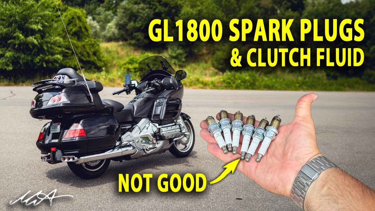 DIY How to Change Spark Plugs & Clutch Fluid Honda GoldWing GL1800 ...