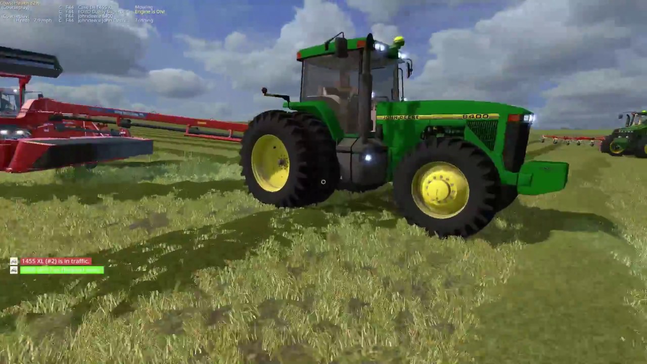 making hay bales fs17 - YouTube