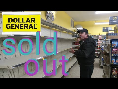Dollar General empty shelves / clearance dept - YouTube