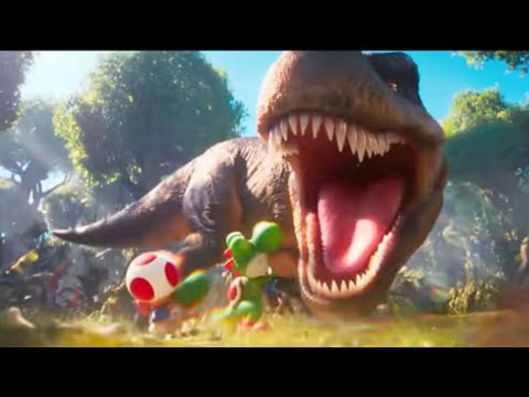 Super Mario Galaxy Movie T-Rex, but with different roars