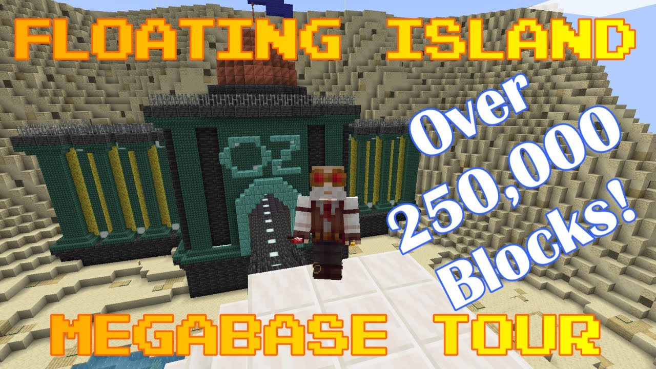 Tour my floating island mega-base made from over a quarter million ...