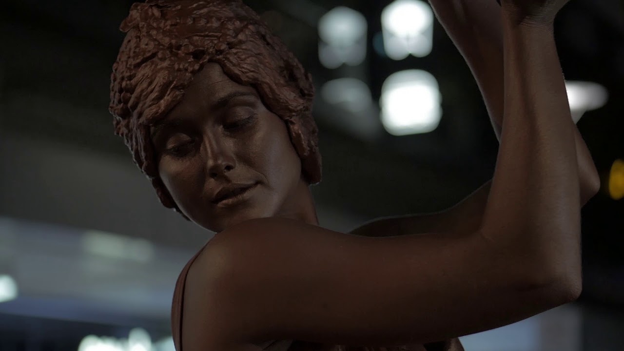 Lady Lamp Living Statue - YouTube