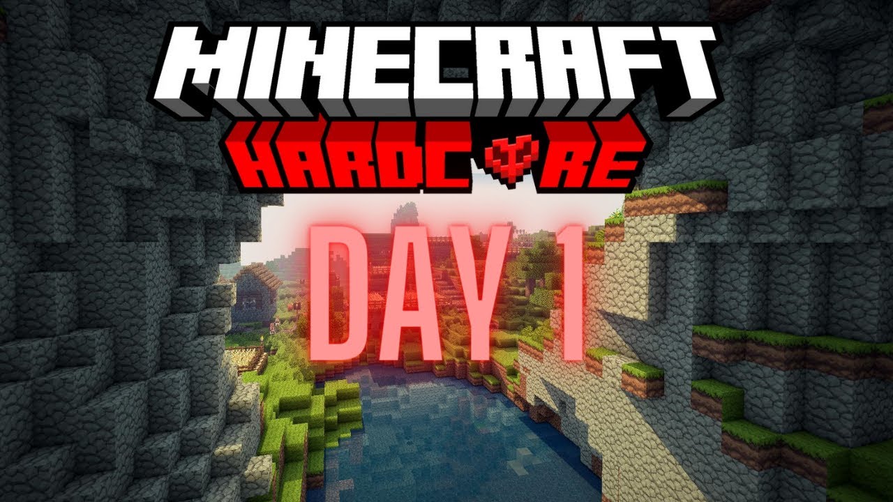 Minecraft hardcore day1 - YouTube