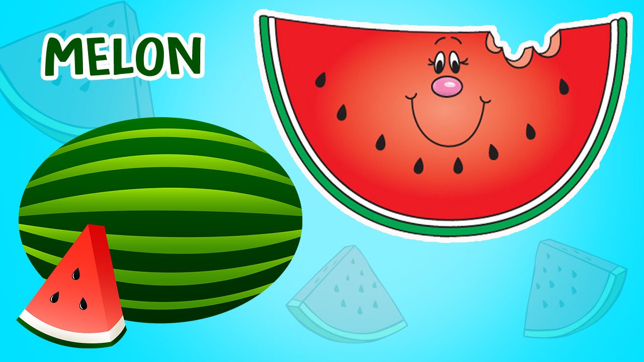 English Fruit Rhymes Cartoon For Kids | Melons Fruit Song | Juniors Tv ...