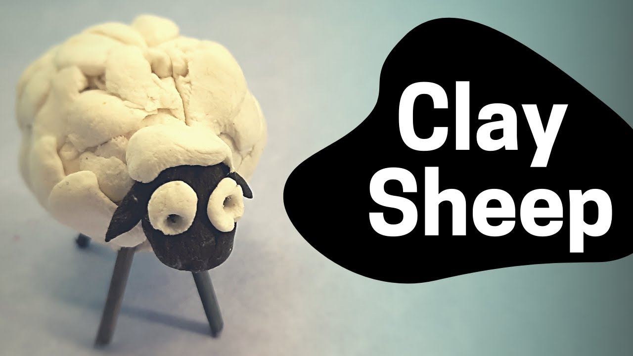 DIY Sheep in Paper Clay | Paper Clay Craft | Colorful Easy Crafts for ...
