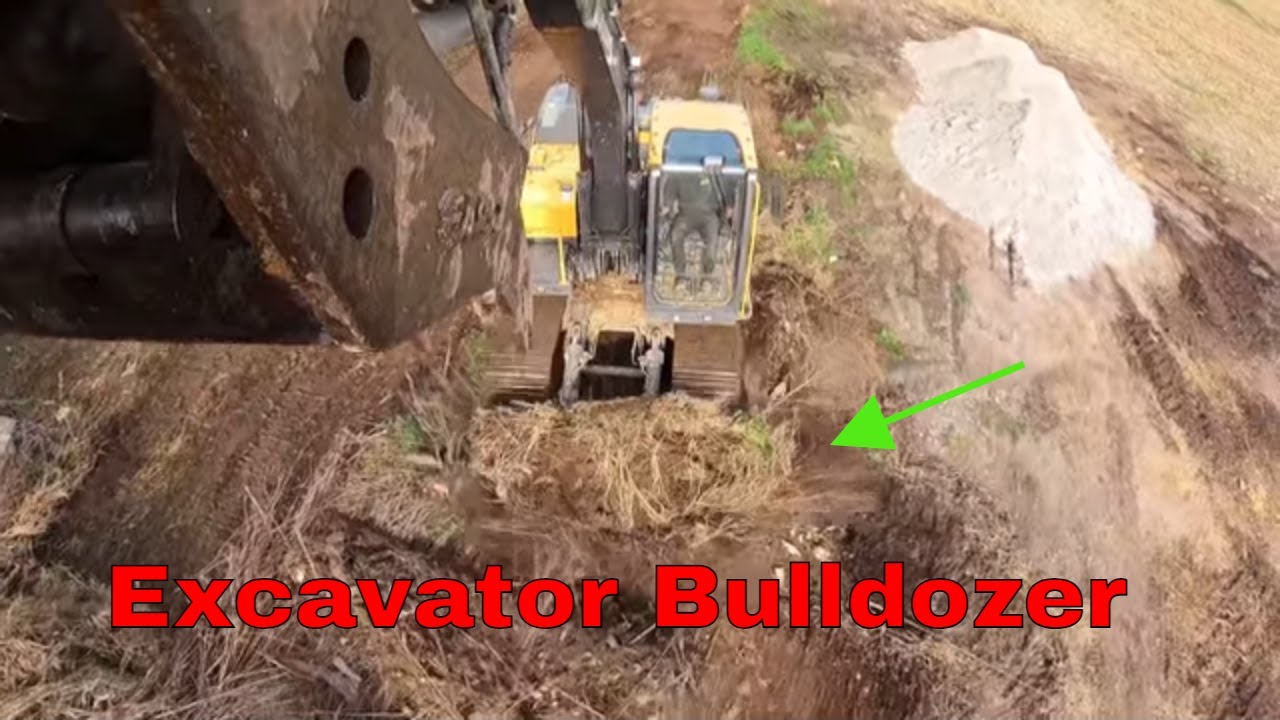 Building a dump pad with with the Volvo 140 excavator for farmer Chris ...