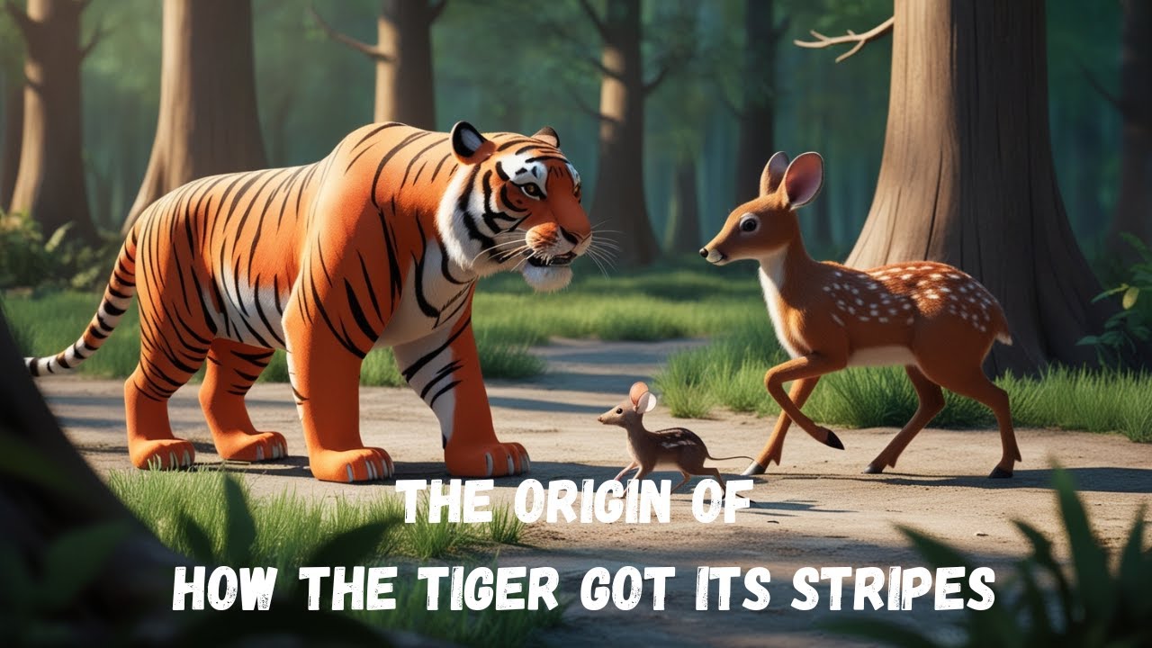 The Origin of How the Tiger Got Its Stripes - YouTube