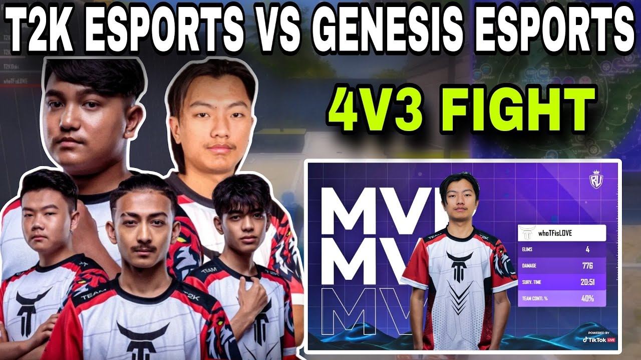 T2K Esports Wiping Out Genesis Esports | T2K vs GE Intense 4v3 Fight ...