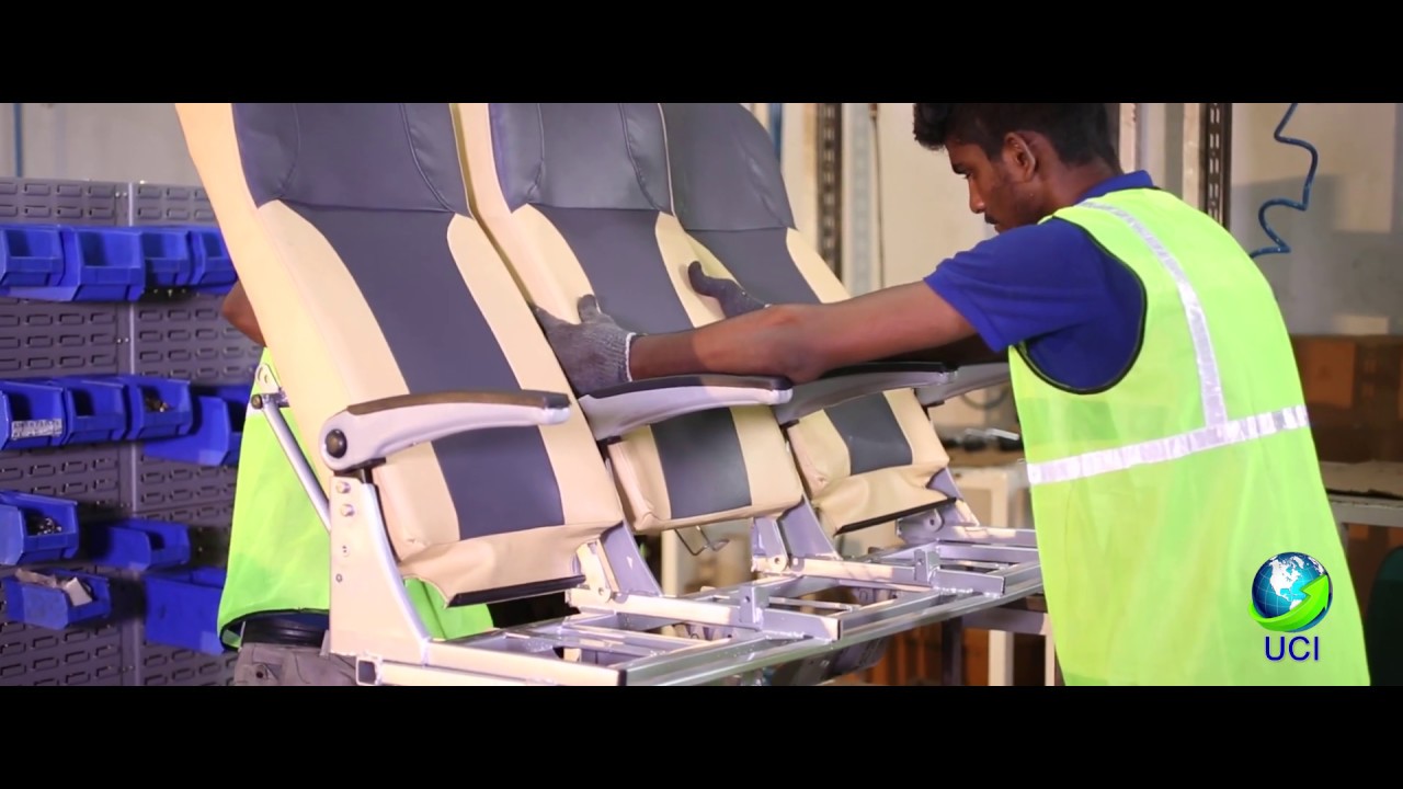 Train Seat Factory Manufacturing for Chair car Trains ... - YouTube