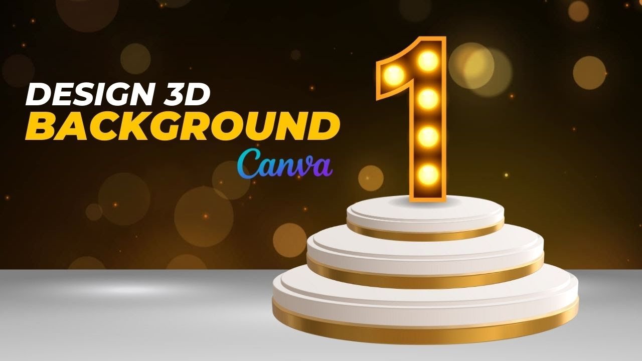 How To Make 3D Background In Canva | Canva Tutorial - YouTube