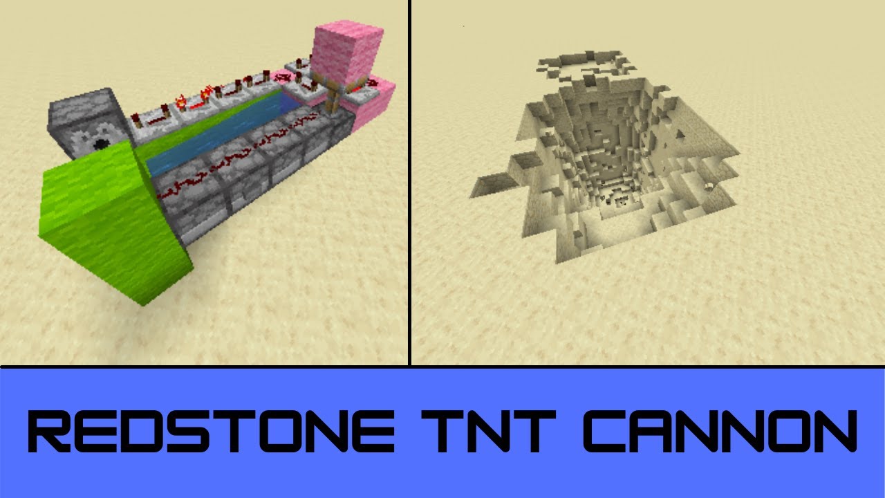 EPIC Redstone TNT Cannon (Minecraft Tutorial) | BuilderPleby - YouTube