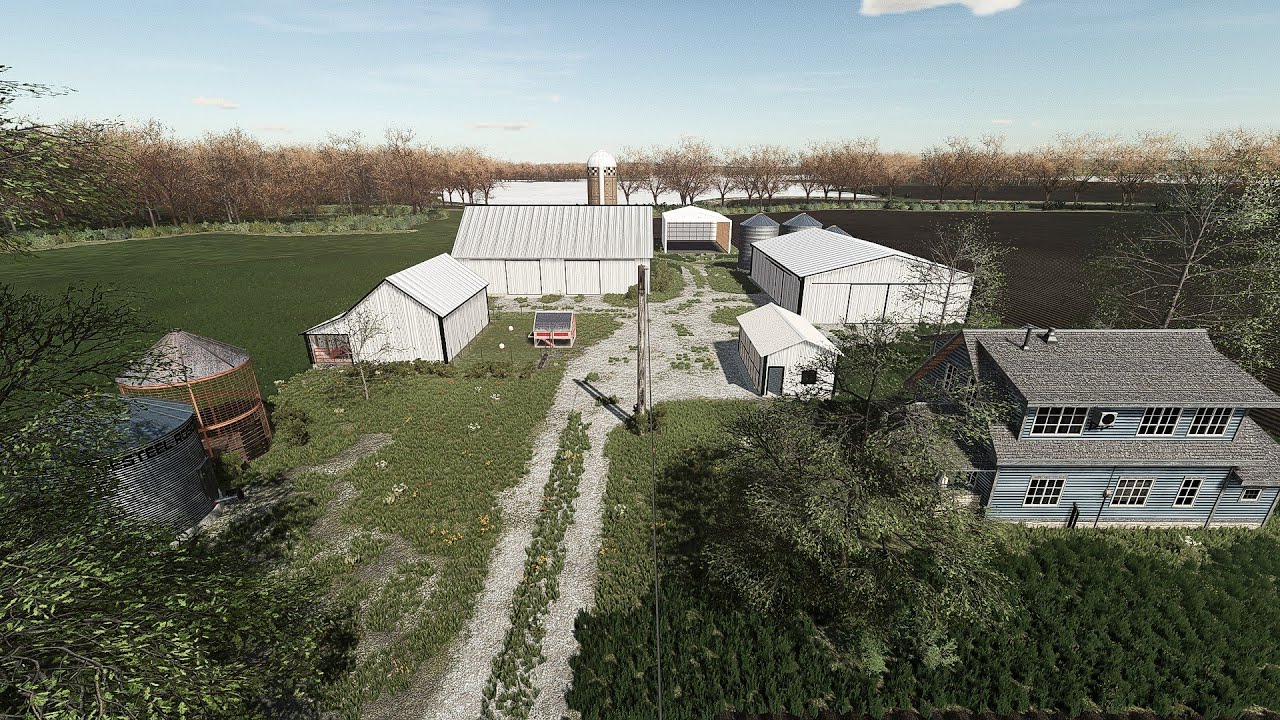 Farm Setup with Row Crop Ready! - Farming Simulator - YouTube