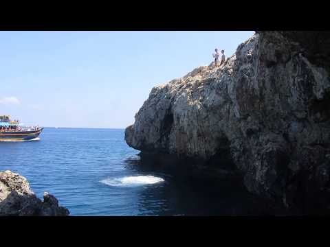 Rock jumping, Cyprus