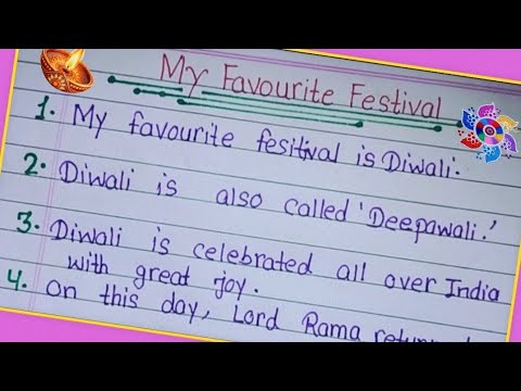 My favourite festival essay in english ️| My favourite festival essay ...