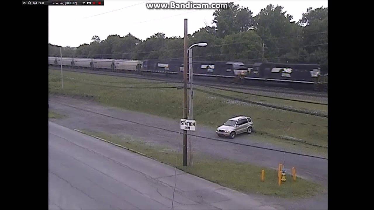 MOTX 6944 Trails 5th on NS 11A through the Cresson, PA RailCam: June 4, 2015 - YouTube