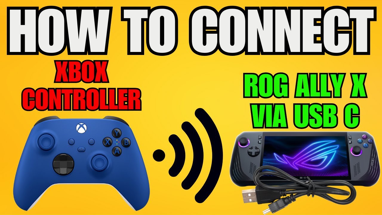 How To Connect Xbox Controller To Rog Ally X Via Usb C (2025) - Step by ...