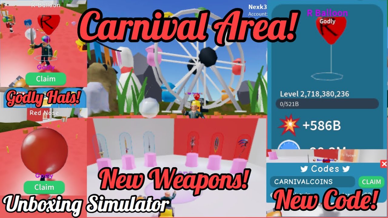 Carnival Area! | Roblox: Unboxing Simulator - YouTube