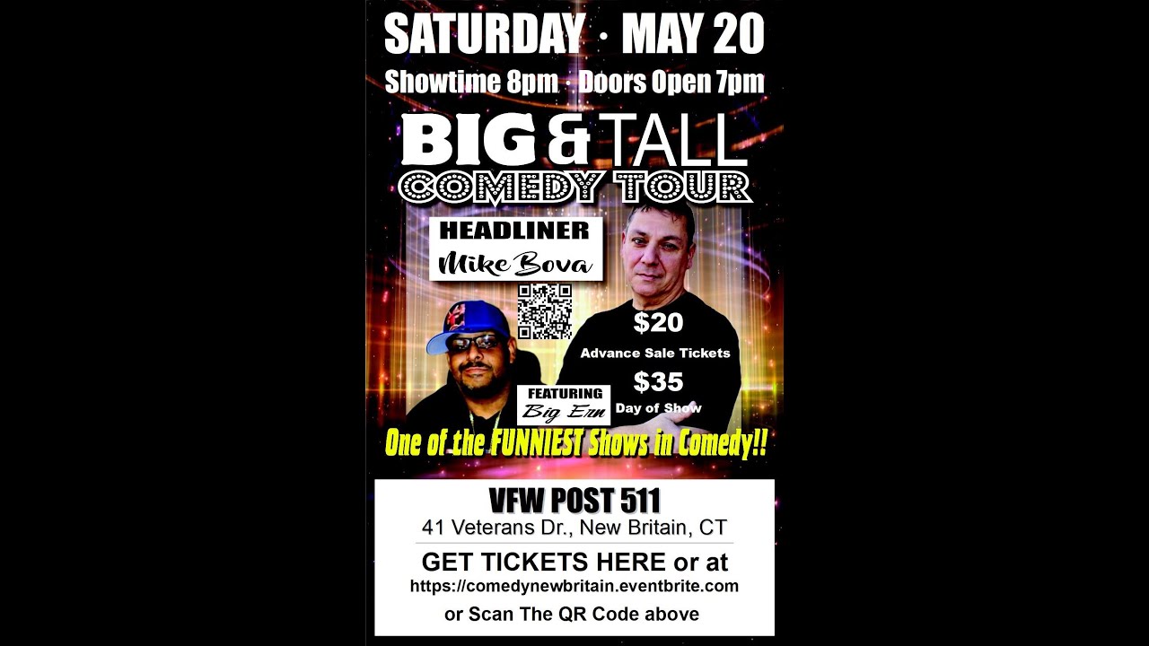 Big & Tall Comedy Tour coming to the VFW - YouTube