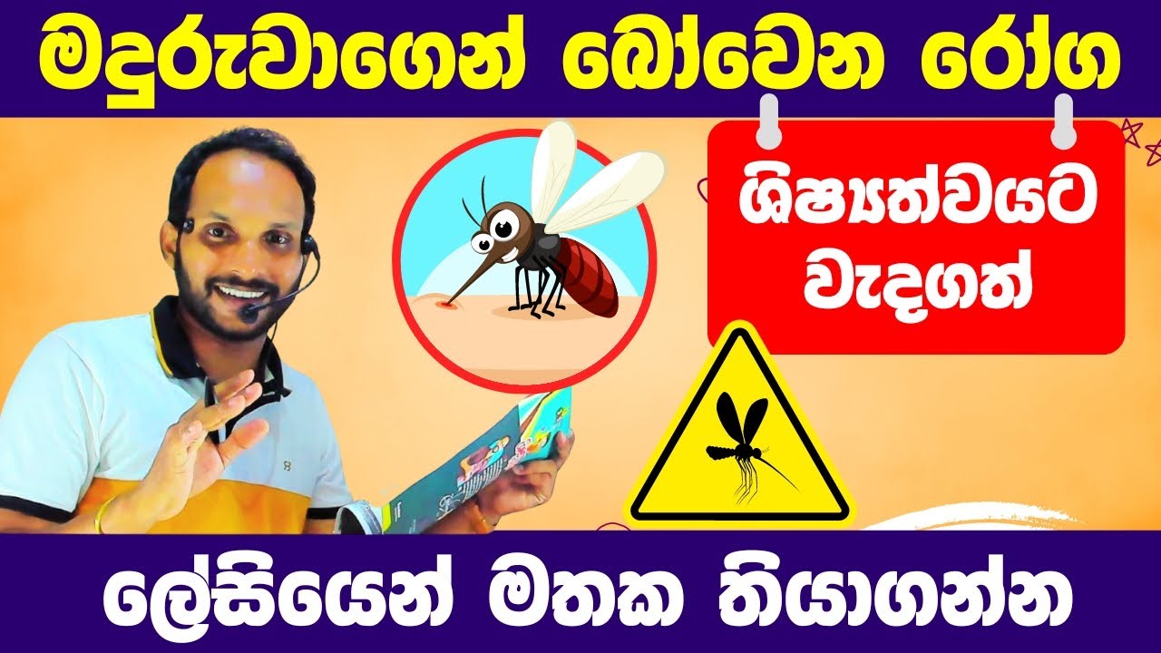මදුරුවාගෙන් බෝවෙන රෝග | පහසුවෙන් මතක තබාගමු | ශිෂ්‍යත්වය | Uthsuka ...