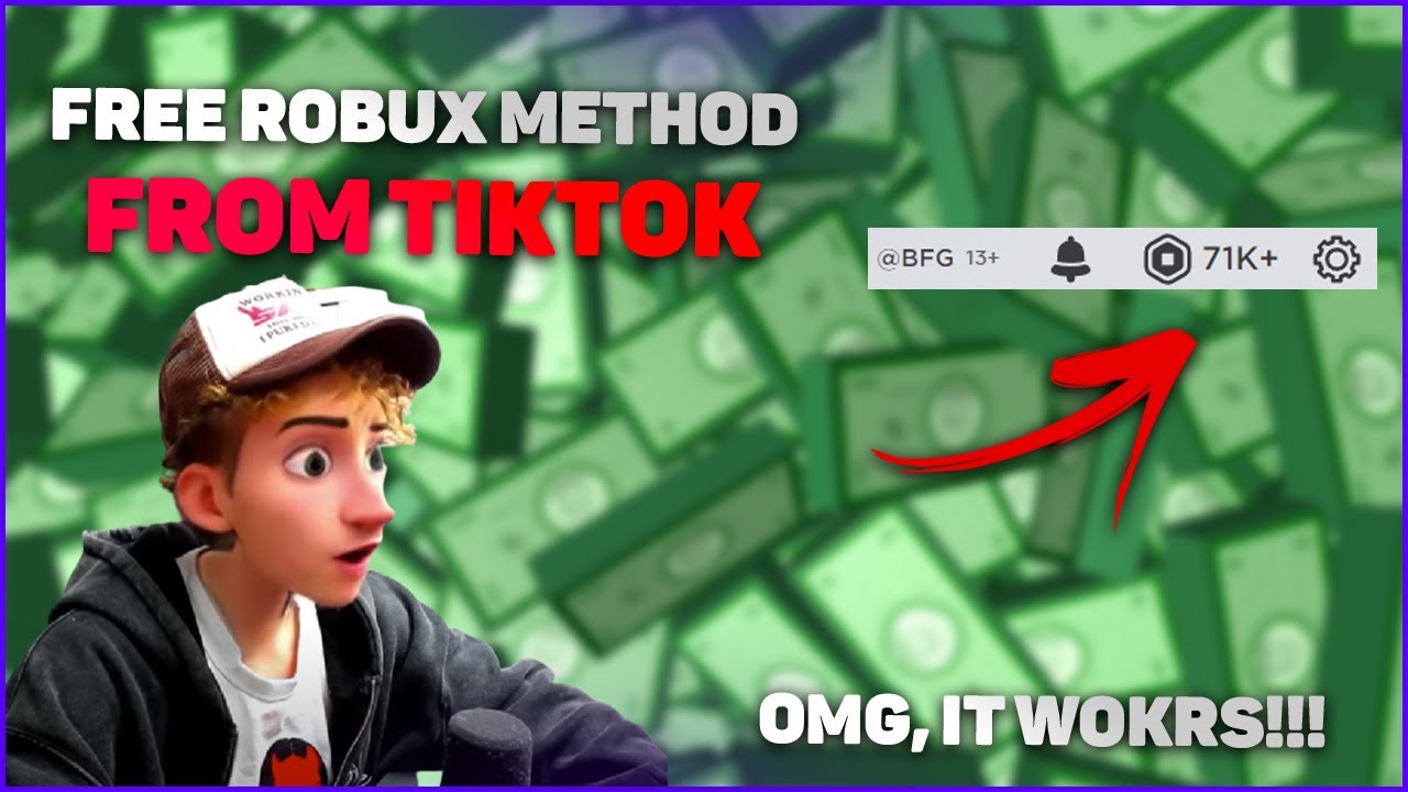 How to get free Robux!😲 Tested method from TIKTOK | Roblox Robux Free ...