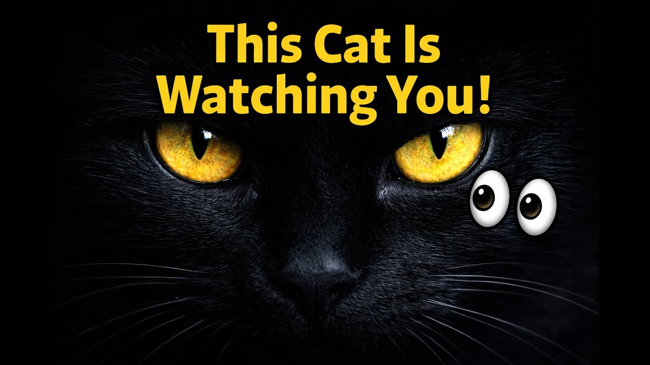 This Cat Is Watching You 👀 | Funny & Creepy Cat Video - YouTube