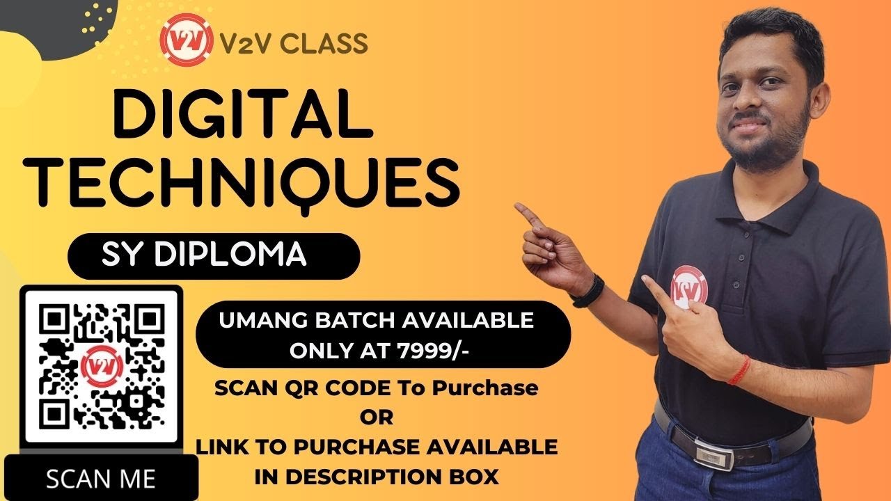 DIGITAL TECHNIQUES | SY DIPLOMA | MANOJ SIR | lecture - 1 | V2V EdTECH ...